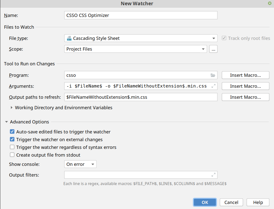 Minify Css With Phpstorm Automatically Articles